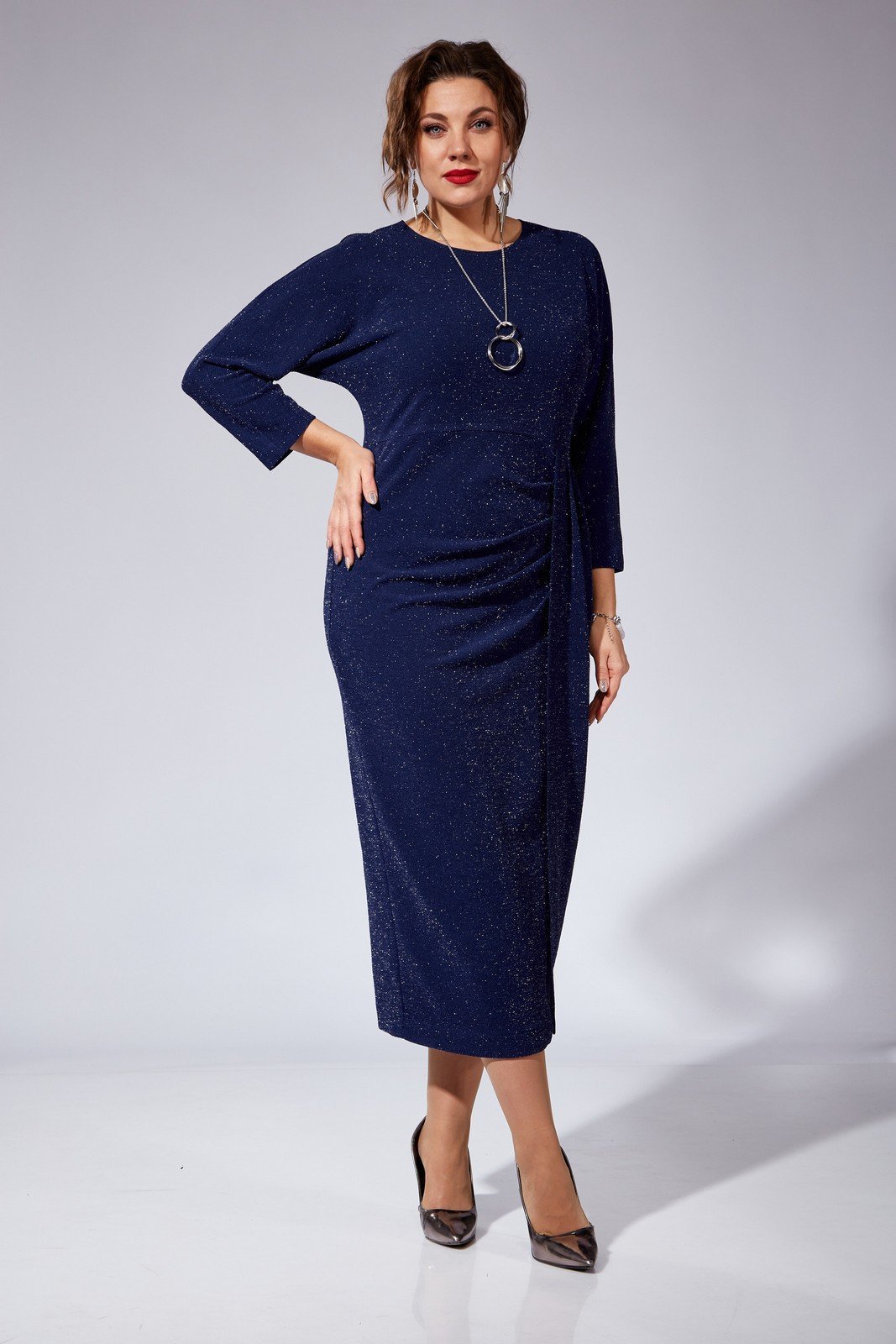 Платье 1104 синий VI ORO купить - 18% скидка | в наличии